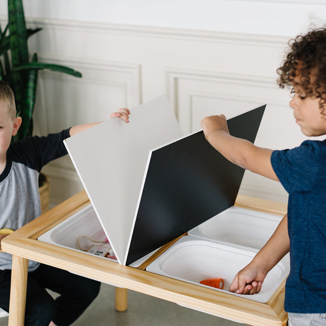 beright | Land, Sand, Water Sensory Table w/ Bins (1 large + 2 small bins)